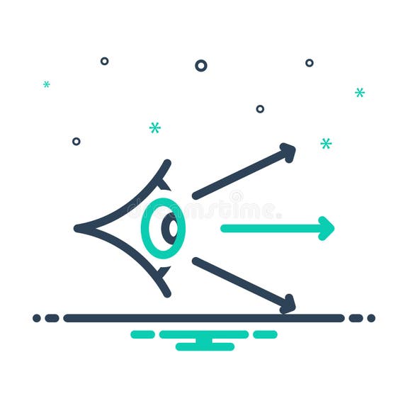 Mix Icon for Visual Perception, Visual and Eyesight Stock Vector ...