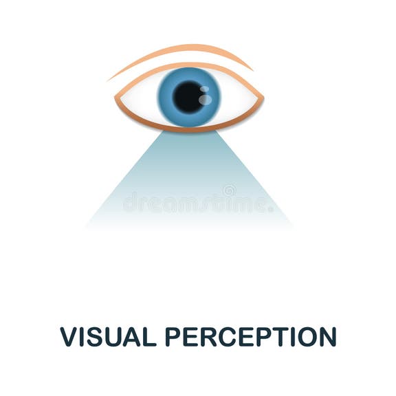 Visual Perception Icon. 3d Illustration from Cognitive Skills ...
