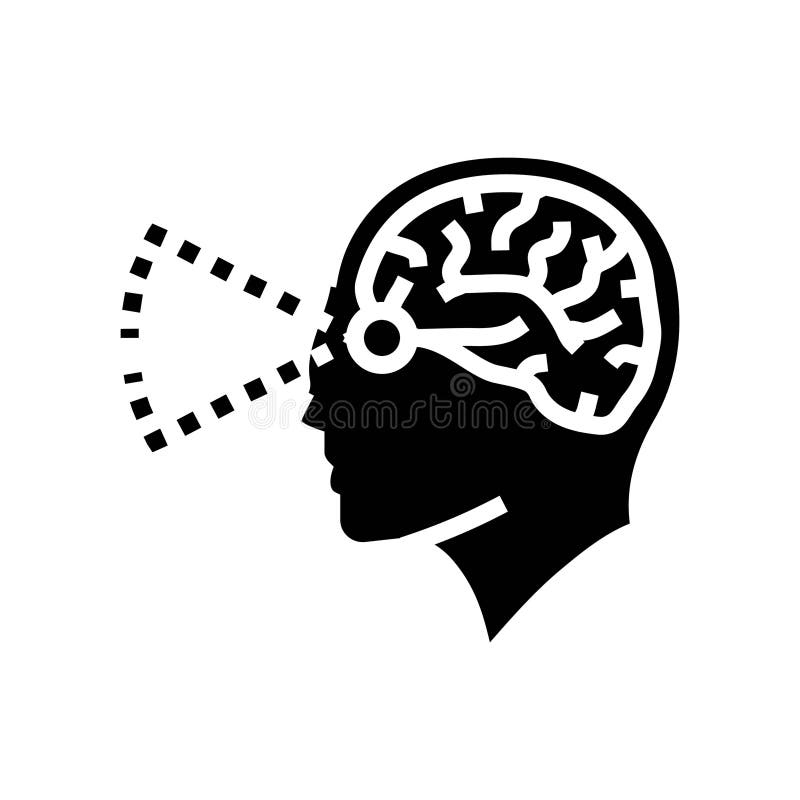 Visual Perception Occupational Therapist Glyph Icon Vector Illustration ...