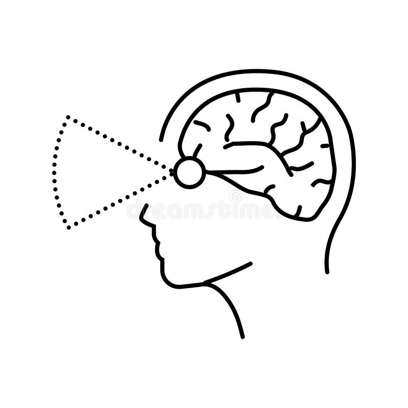 Visual Perception Occupational Therapist Line Icon Vector Illustration ...