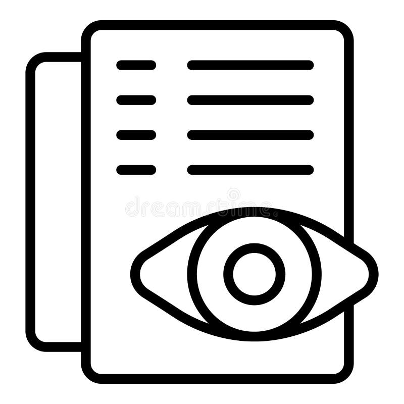 Visual Perception Paper Icon Outline Vector. Brain Health Stock Vector ... Visual Perception Paper Icon Outline Vector. Brain Health Stock Vector ...