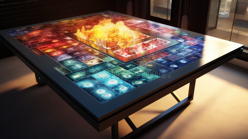 Visual periodic table 3d stock illustration. Illustration of generated ...