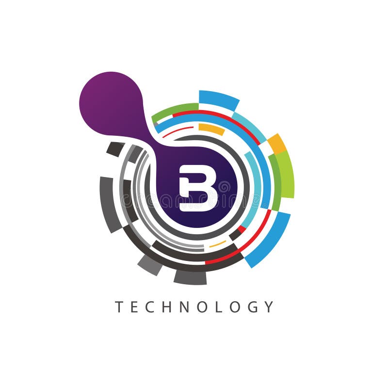 Pixel Techno B Letter Logo Design Stock Illustrations – 12 Pixel Techno ...