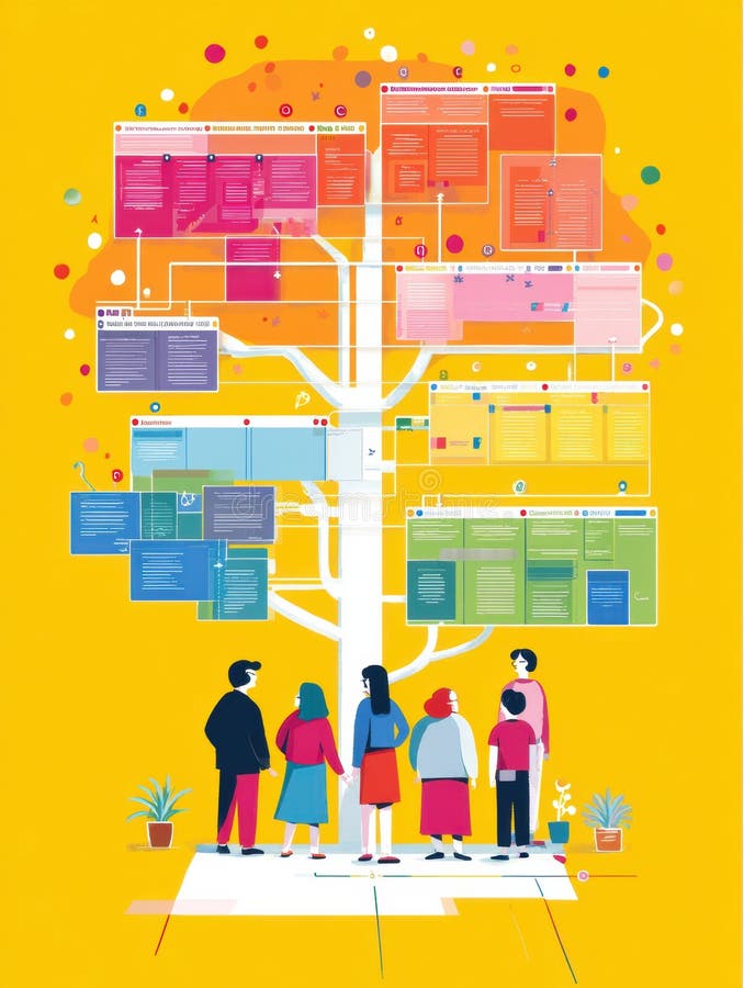Visual Plan for Peer Support Network Showcasing Collaboration and ...