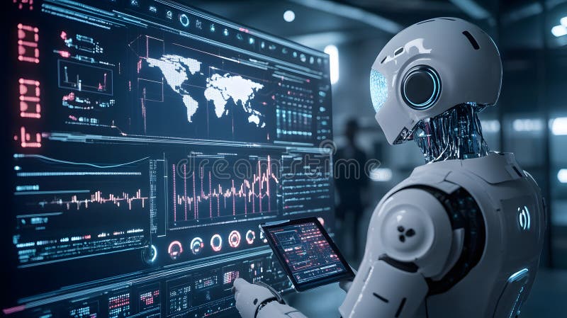 Visual of Policymakers Using AI Tools To Simulate Economic Stock ...