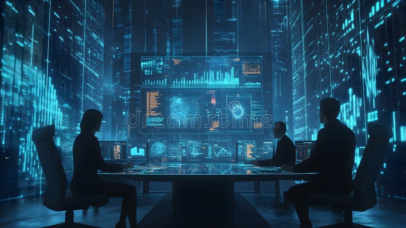 Visual of Policymakers Using AI Tools Simulate Economic Stock ...