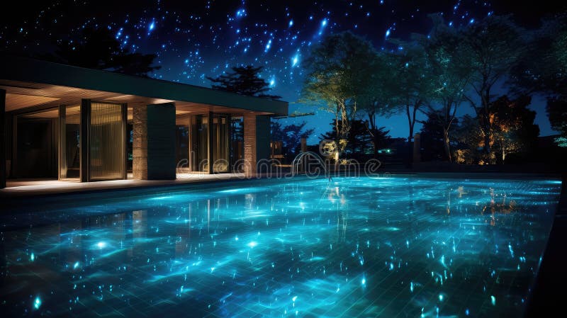 Visual pool lighting stock illustration. Illustration of captivating ...