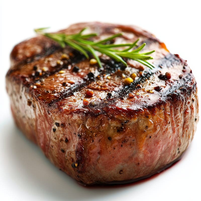 The Visual Presentation of this Dish is Defined by a Grilled Beef Steak ...