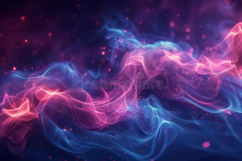 Visual Presenting Dark Purple and Blue Smoke Background, Pink Light ...