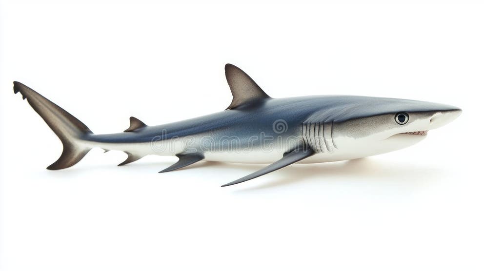 Visual Presents a Blue Shark with Streamlined Features and ...