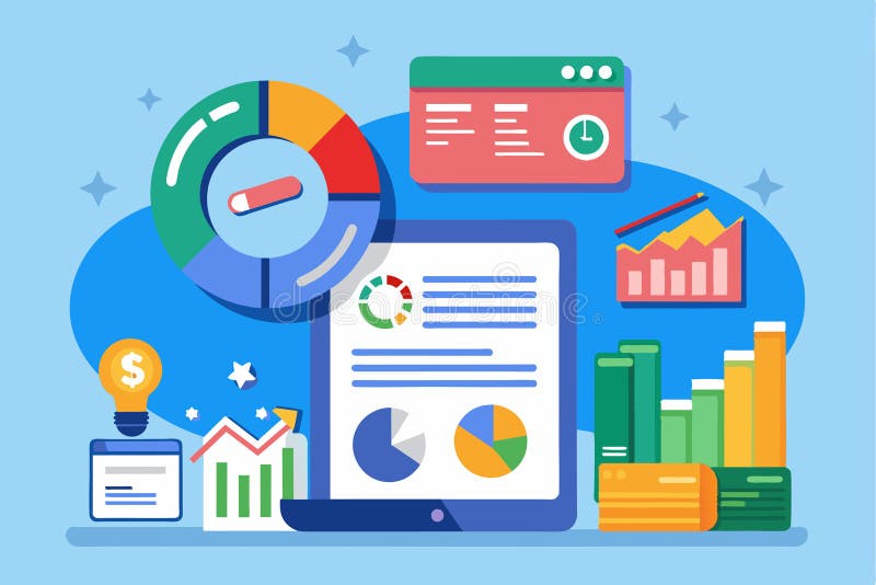 The Visual Presents Various Elements of Credit Report Analysis ...