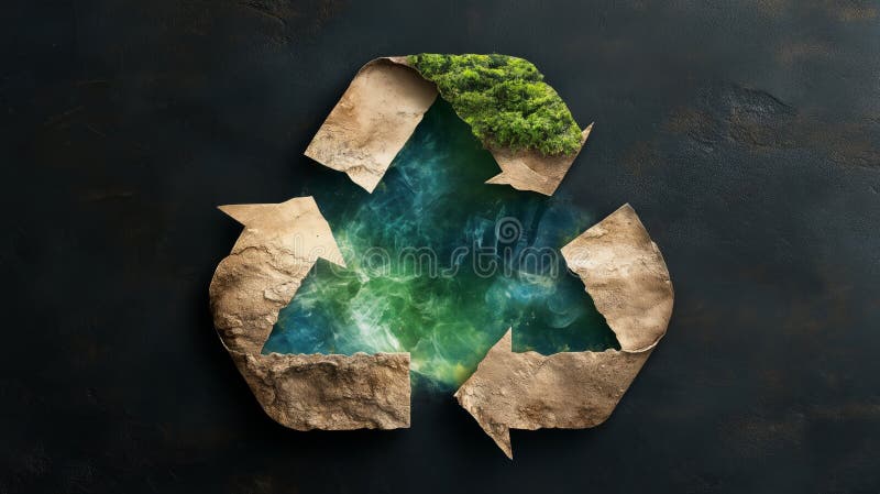 The Visual Principles of Reuse Reduce Recycle Sign, Symbol. Eco ...