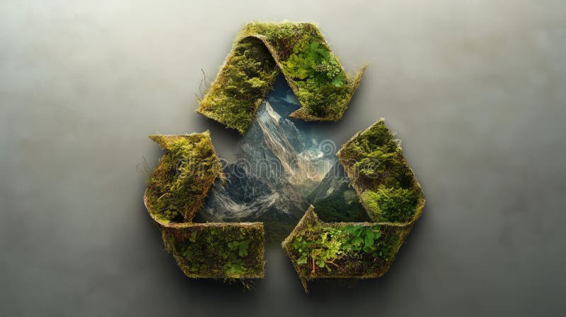 The Visual Principles of Reuse Reduce Recycle Sign, Symbol. Eco ...