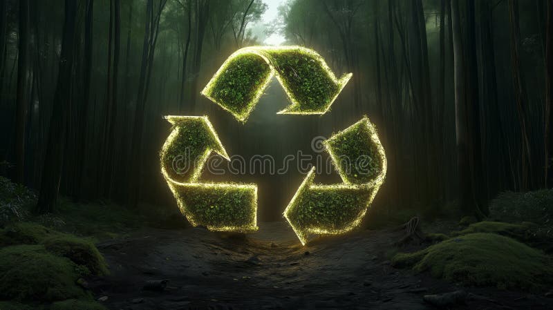 The Visual Principles of Reuse Reduce Recycle Sign, Symbol. Eco ...