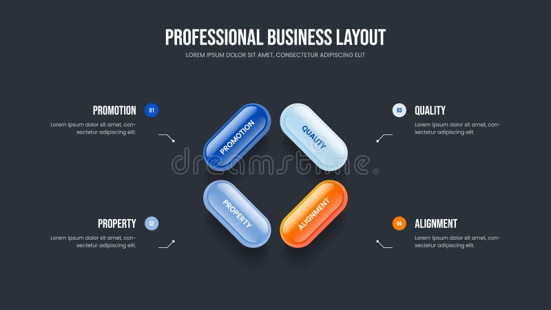 Modern Briefing 4 Option Diagram Presentation Layout Stock Vector ...