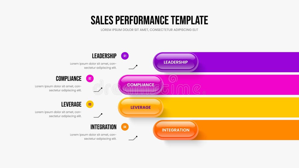 Visual Proposal 4 Step Infographic Frame Template Stock Vector ...