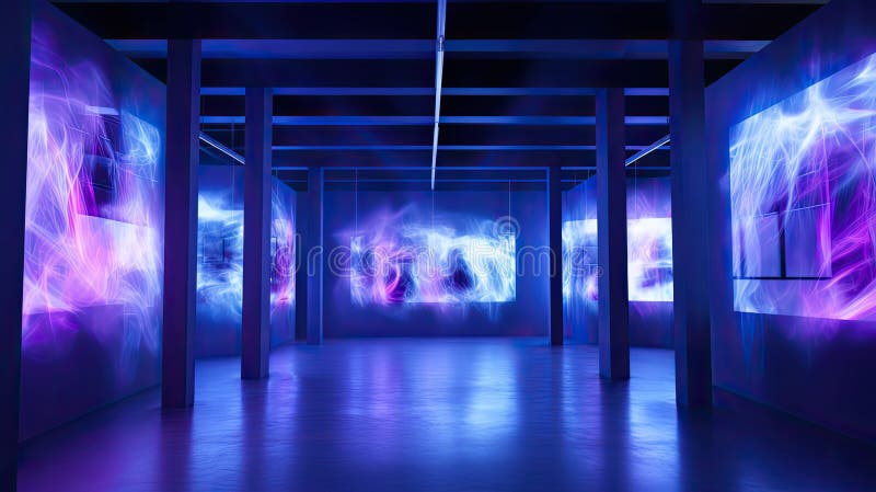 Visual purple blue light stock illustration. Illustration of design ...