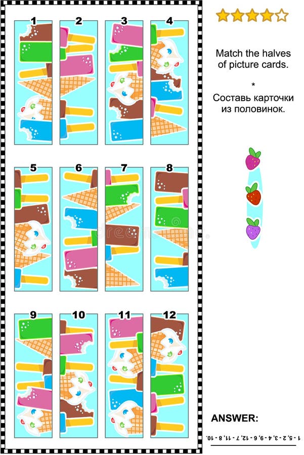 Visual Math Puzzle - Match Bungs and Holes Stock Vector - Illustration ...