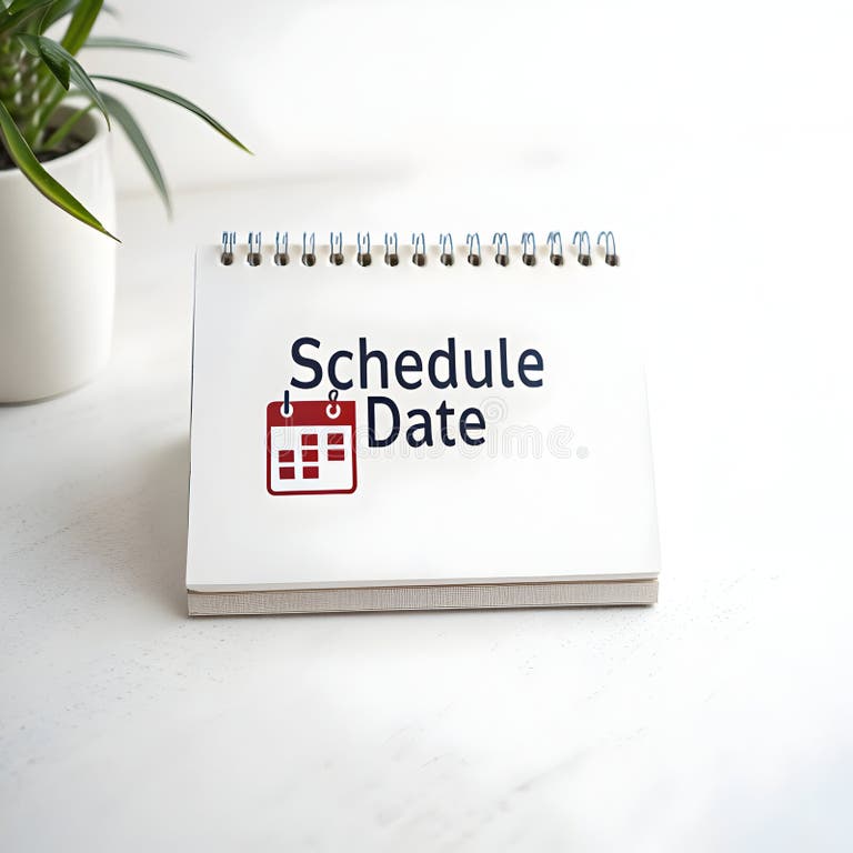 Schedule Date Reminder Isolated on White Background Stock Illustration ...