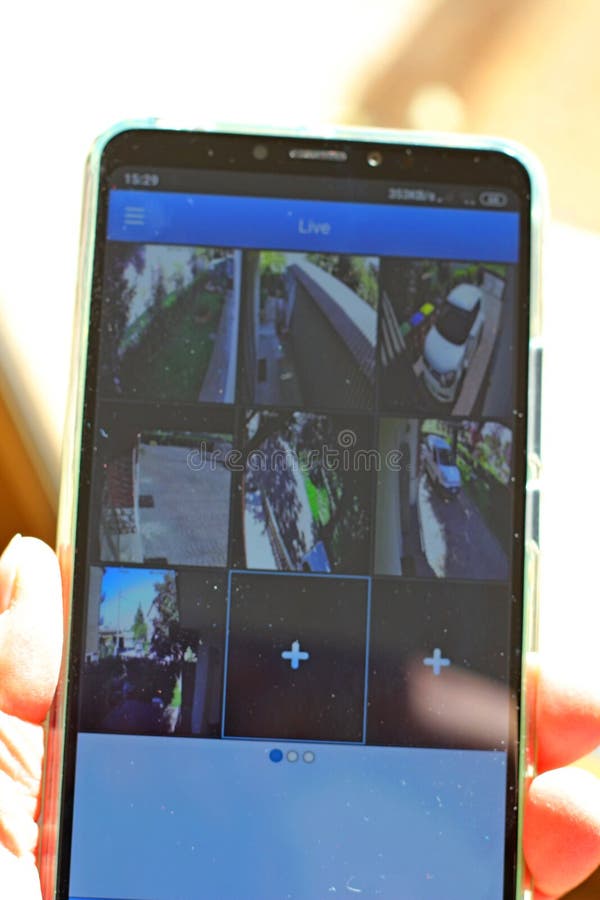 Visual Remote Control through Smartphone. Stock Photo - Image of home ...