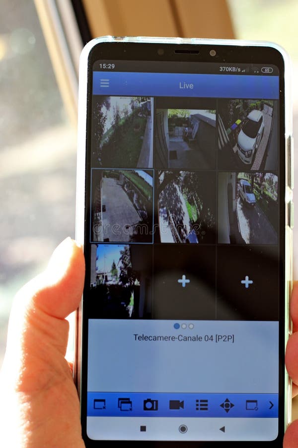 Visual Remote Control through Smartphone. Stock Image - Image of ...