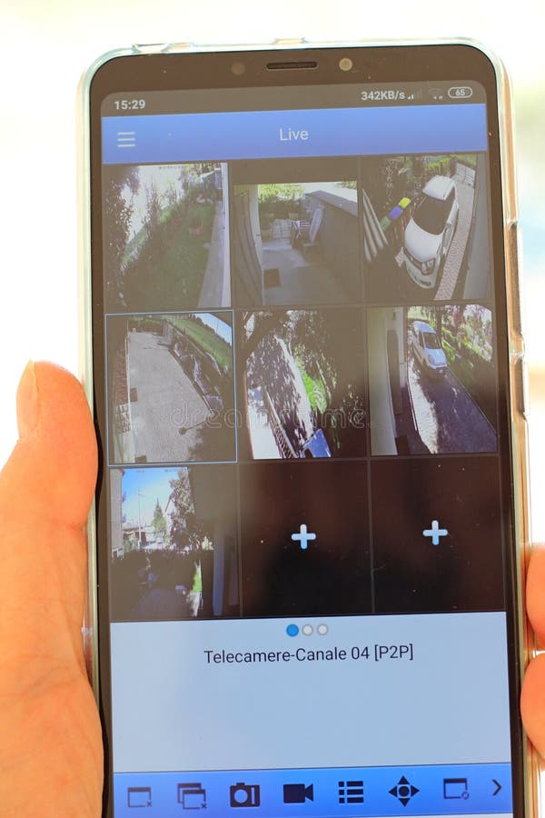 Visual Remote Control through Smartphone. Stock Image - Image of ...