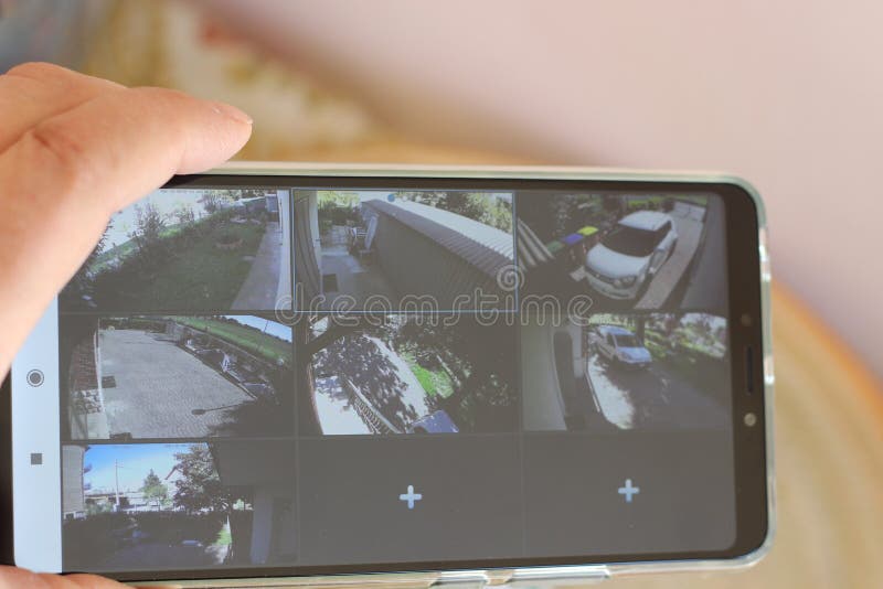 Visual Remote Control through Smartphone. Stock Photo - Image of ...