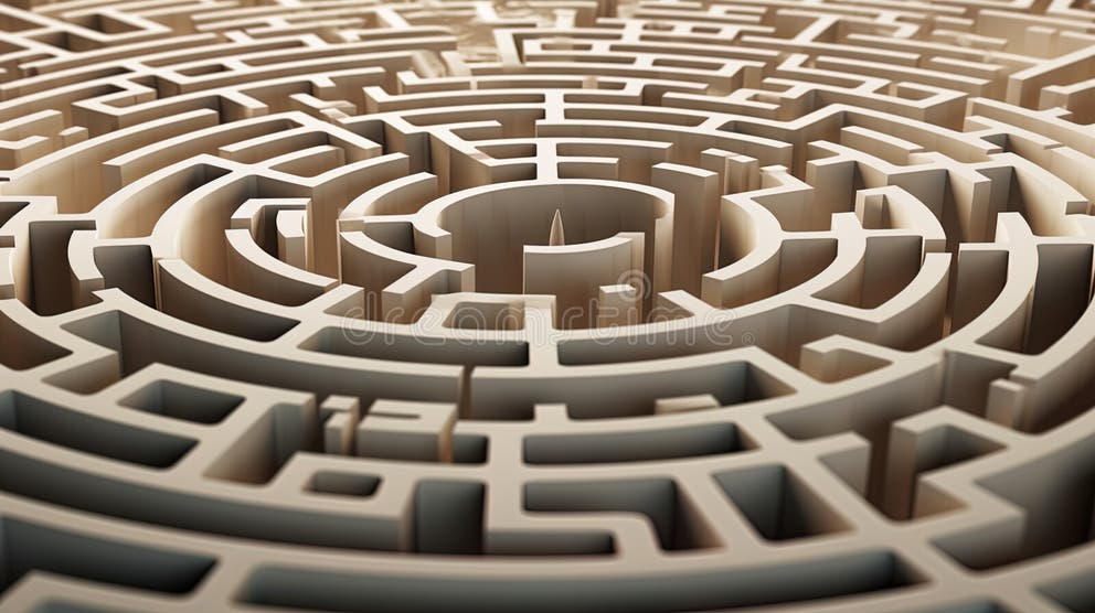 Visual Representation: Abstract Lines and Forms Weave a Labyrinth ...