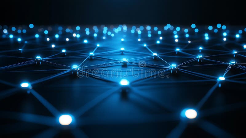 A Visual Representation of an Abstract Network with Interconnected ...