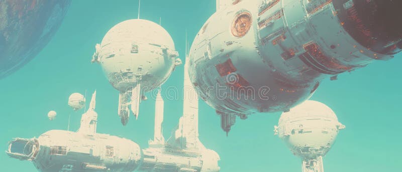 Visual Representation of Advanced Space Technology and Futuristic ...