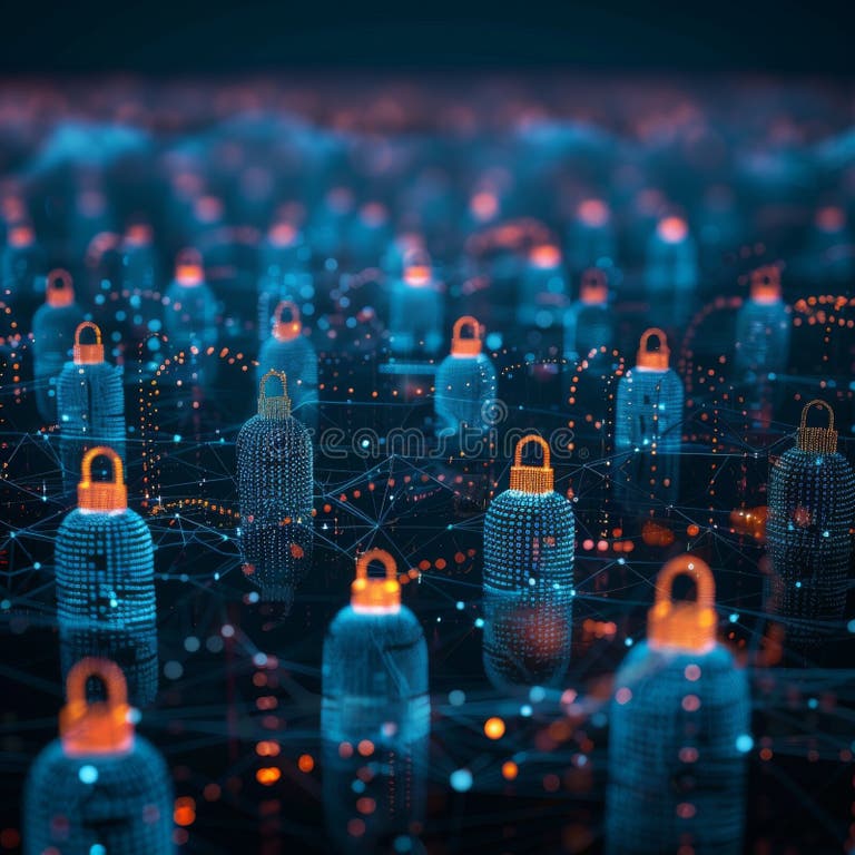 Visual Representation of Advanced Tech Protecting Against Cyber Threats ...