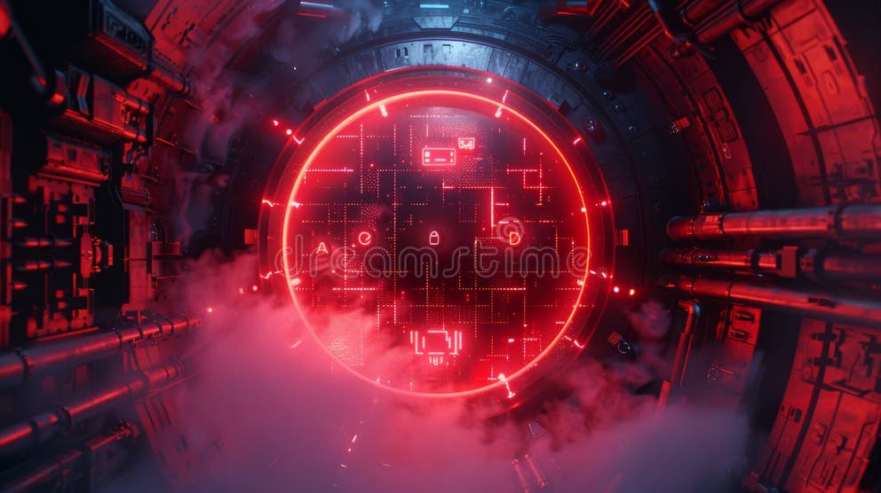 Visual Representation of Ai-driven Cybersecurity Technology Showcasing ...