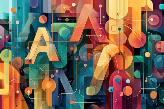 Visual Representation of AI Language Processing with Abstract ...