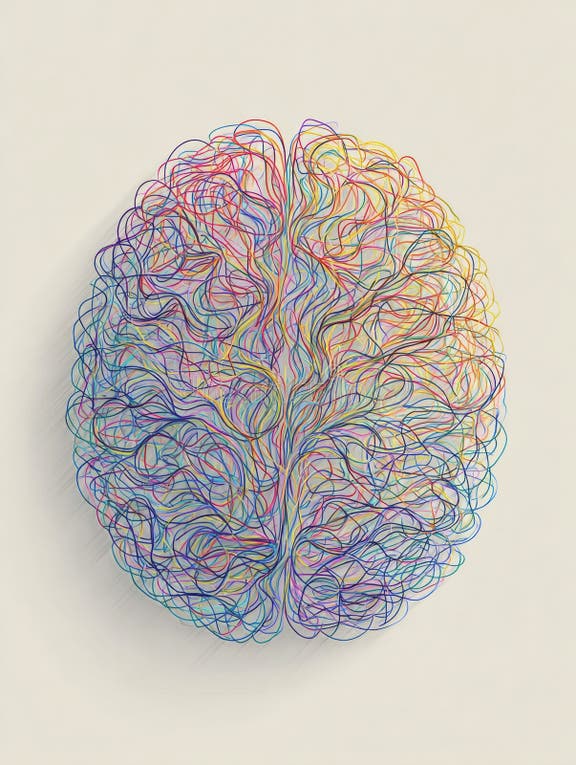 Visual Representation of an Anxious Brain Showcasing Chaotic Geometry ...