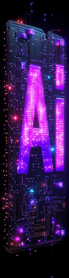 Visual Representation of Artificial Intelligence Concept Featuring a ...