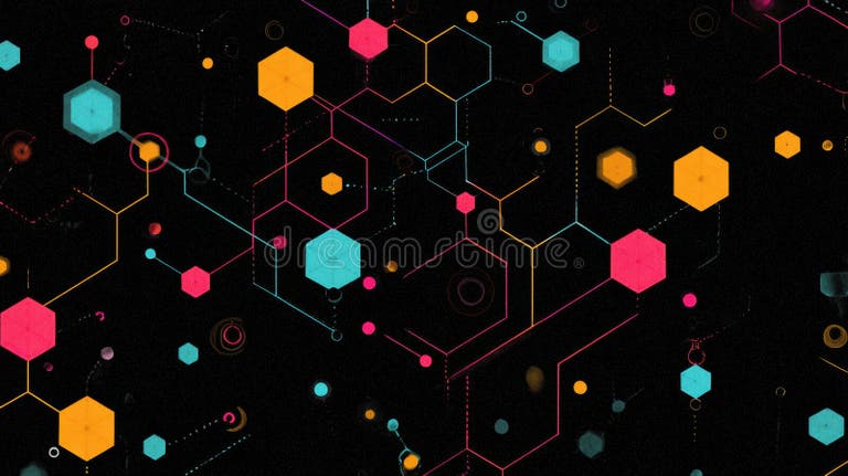 Visual Representation of Atomic Habits in Neon Tech Style Showcasing ...