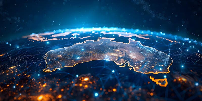 Visual Representation of Australia S Digital Network Connectivity and ...