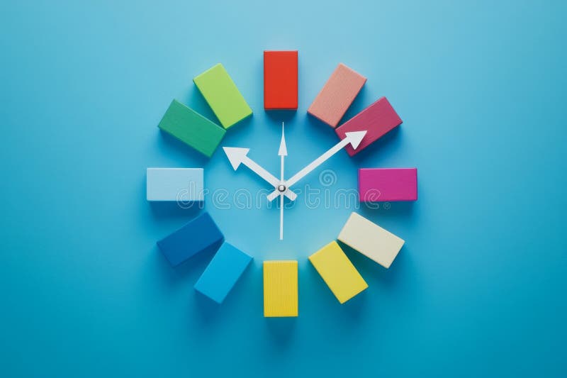 A Visual Representation of a Barometer Made from Colorful Blocks ...