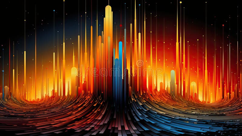 A Visual Representation of Big Beautiful Data Stock Photo - Image of ...