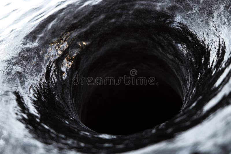 A Visual Representation of a Black Hole with Water Flowing Out ...