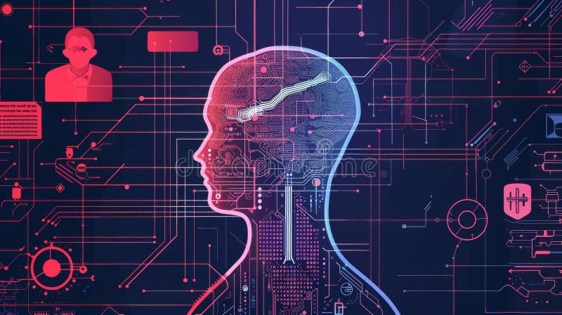 Visual Representation of Brain and Technology Stock Photo - Image of ...