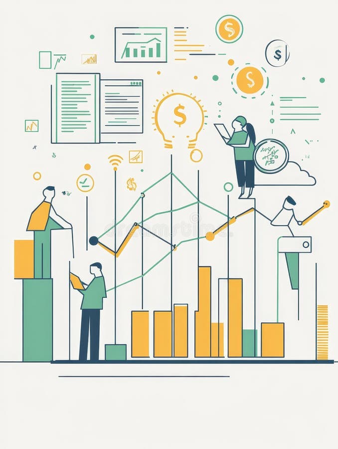 A Visual Representation of Business Growth Strategy the Image Depicts a ...