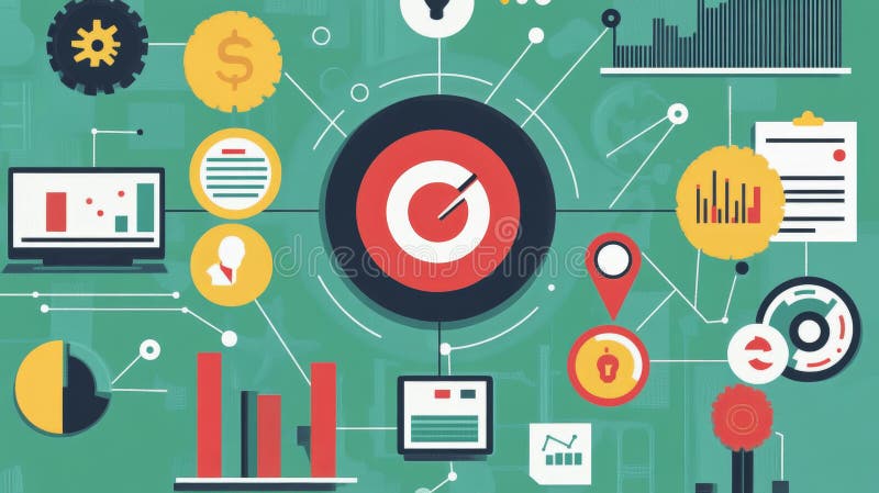 A Visual Representation of Business Success Showing Data Analysis ...
