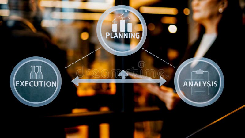 Visual Representation of Business Workflow Process Stock Illustration ...