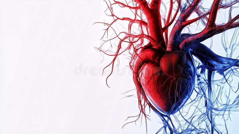 A Visual Representation of the Cardiovascular System, Highlight Stock ...