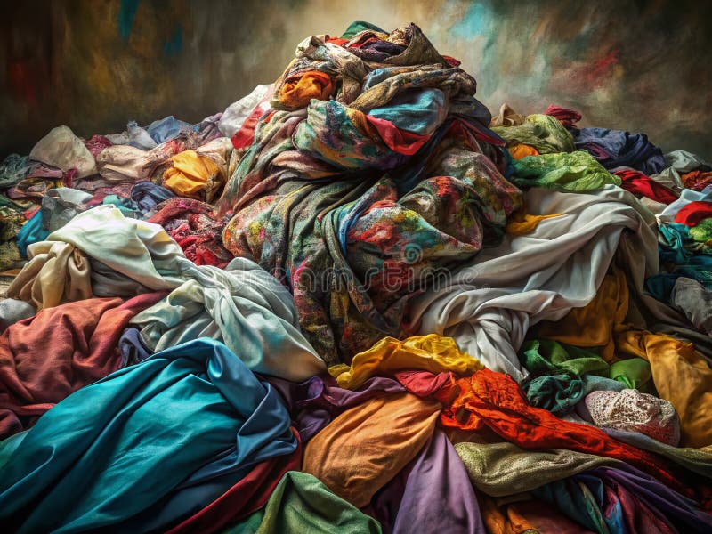 A Visual Representation of Clutter and Overwhelm a CloseUp of a Bed ...