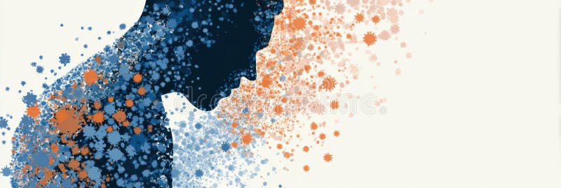 Cold Symptoms Illustrated within Human Silhouette Highlighting ...