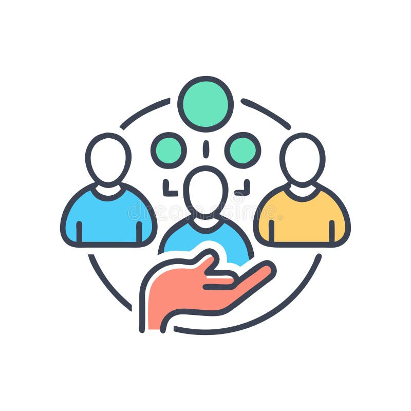 Visual Representation of Community Outreach Stock Vector - Illustration ...