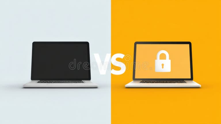 Comparison of Secure and Insecure Websites with Visuals of Computer ...