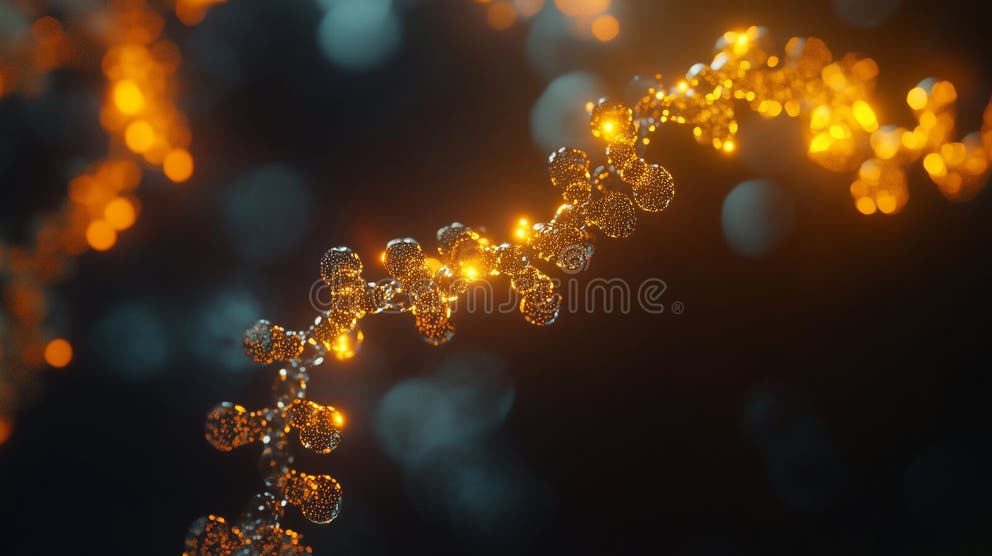 Visual Representation of a Complex Peptide Molecular Structure ...